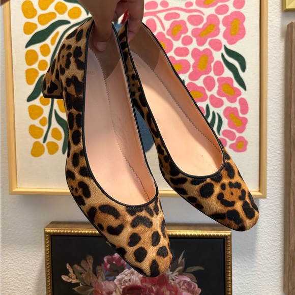 J. Crew | Shoes | J Crew Leopard Print Heels | Poshmark